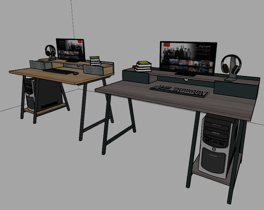 computer desk 3D Models in Office 3DExport
