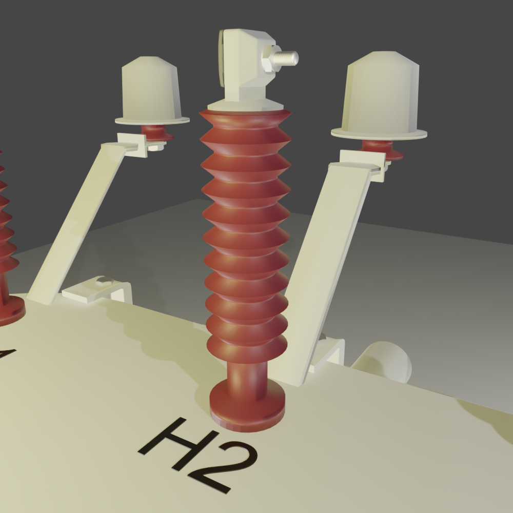Three-phase and single-phase transformer - Brazilian style 3D Model in ...