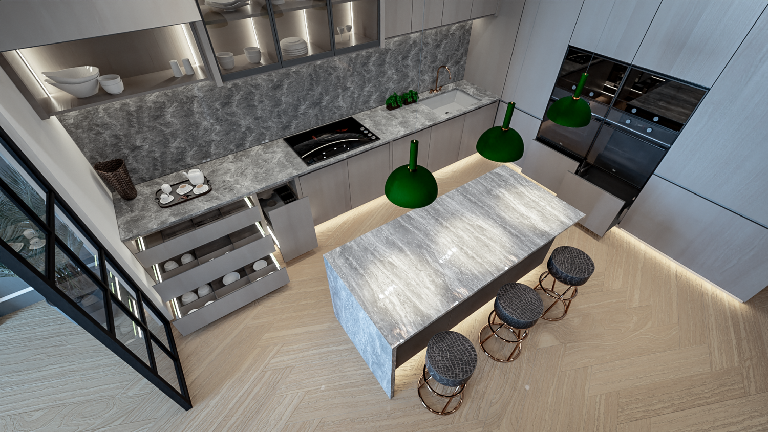 Kitchen Room Design 3d