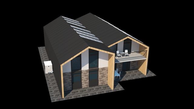 4 bedroom house 3D Model in Buildings 3DExport