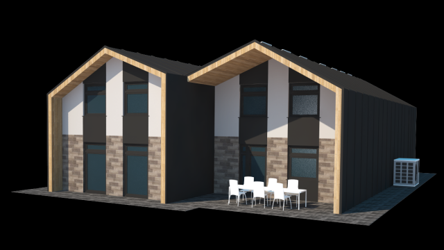 4 bedroom house 3D Model in Buildings 3DExport