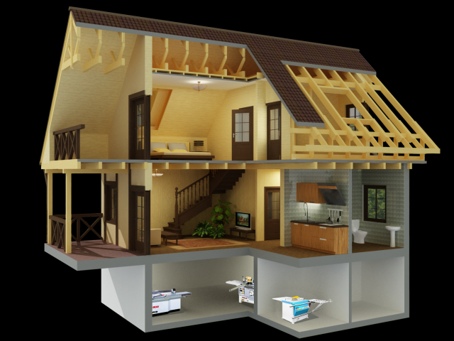 House 3D Model in Buildings 3DExport
