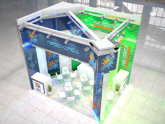 Stend 3D Model in Buildings 3DExport