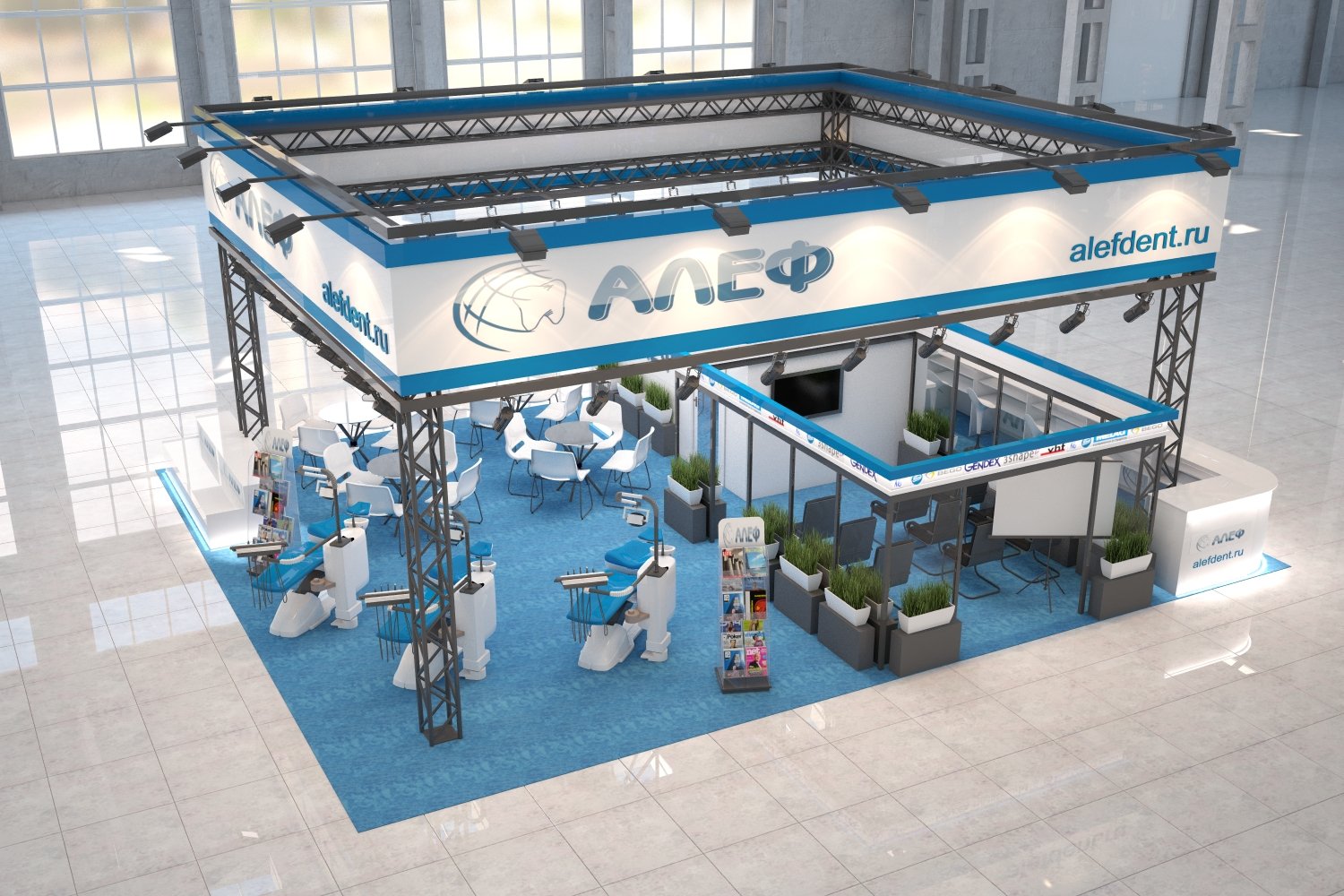 Expo stend 3D Model in Buildings 3DExport