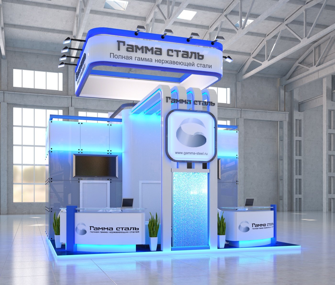 Expo stend 3D Model in Buildings 3DExport