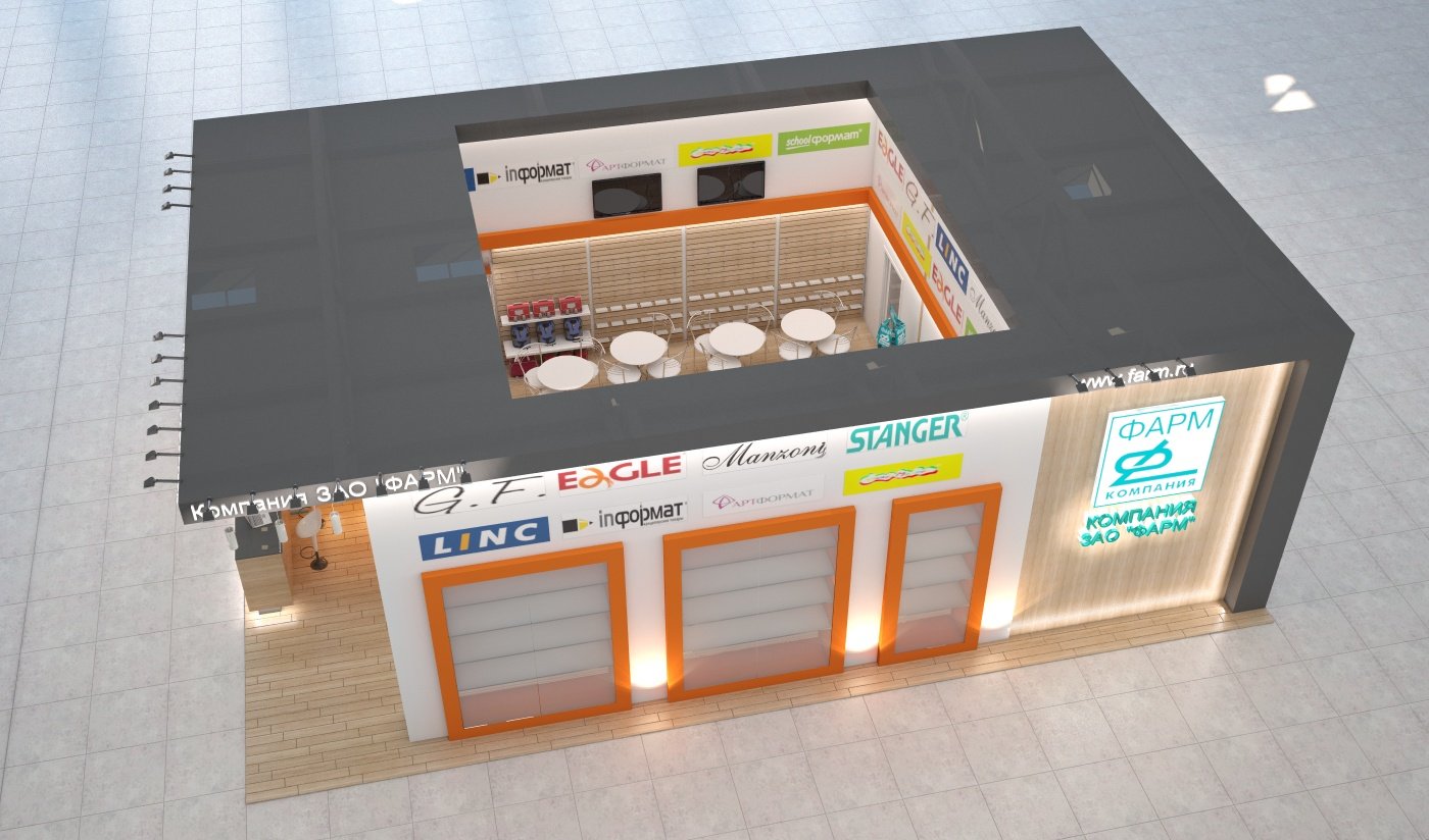 Expo stend 3D Model in Buildings 3DExport