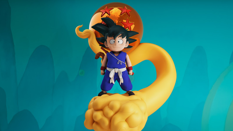 KID GOKU 3D Print Model in Sculpture 3DExport