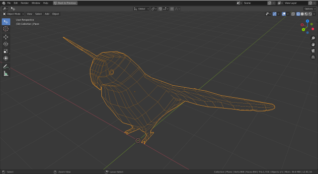 low poly parrot 3D Model in Bird 3DExport