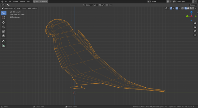 low poly parrot 3D Model in Bird 3DExport