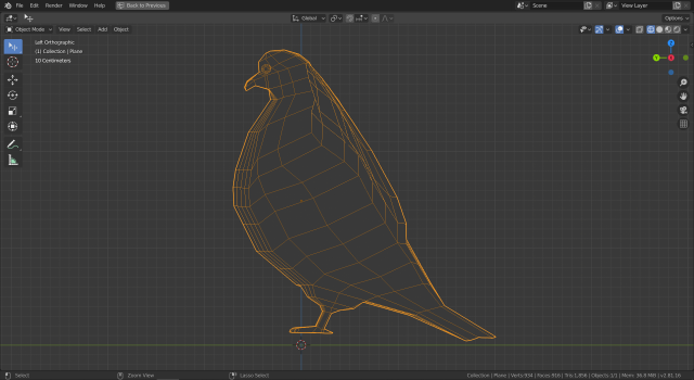 low poly pigeon 3D Model in Bird 3DExport