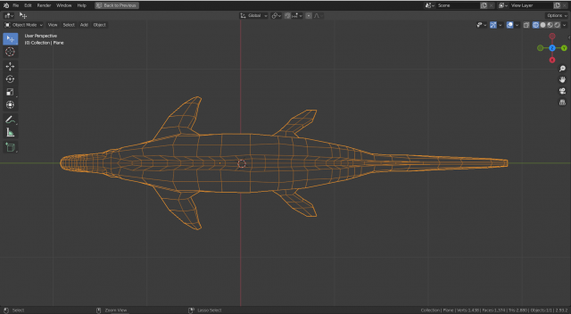 low-poly mosasaurus 3D Model in Dinosaur 3DExport