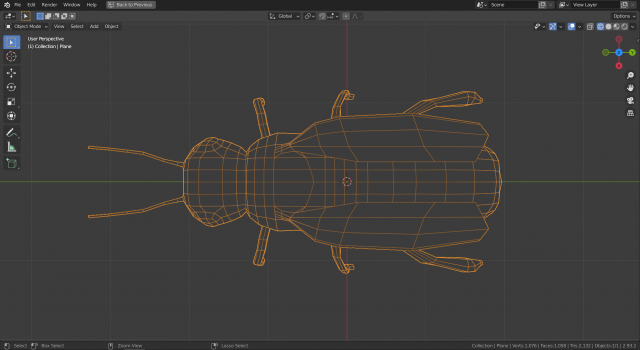 low-poly bee 3D Model in Insects 3DExport