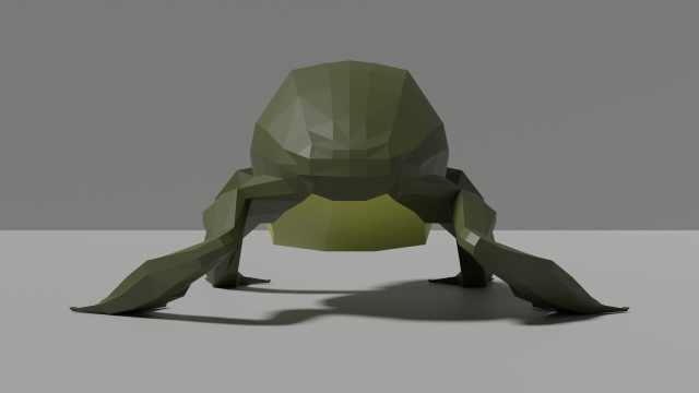 low-poly toad 3D Model in Amphibians 3DExport