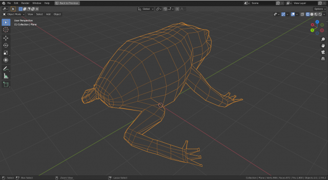 low-poly toad 3D Model in Amphibians 3DExport