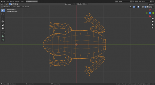 low-poly toad 3D Model in Amphibians 3DExport