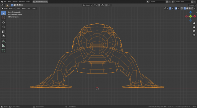 low-poly toad 3D Model in Amphibians 3DExport