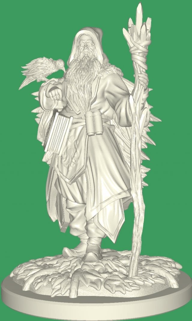 Merlin 3D Model in Man 3DExport