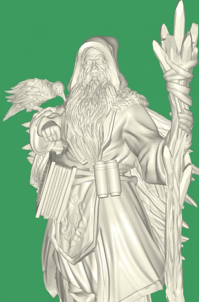 Merlin 3D Model in Man 3DExport