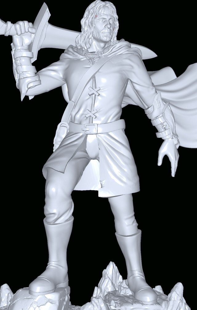 Aragon the Lord of the Rings 3D Model in Fantasy 3DExport