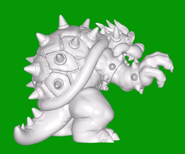 Bowser 3D Print Model in Monsters & Creatures 3DExport