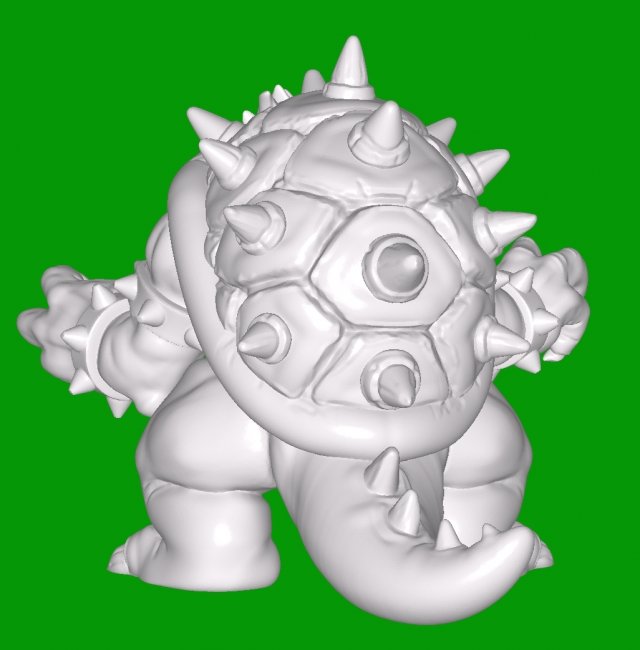 Bowser 3D Print Model in Monsters & Creatures 3DExport