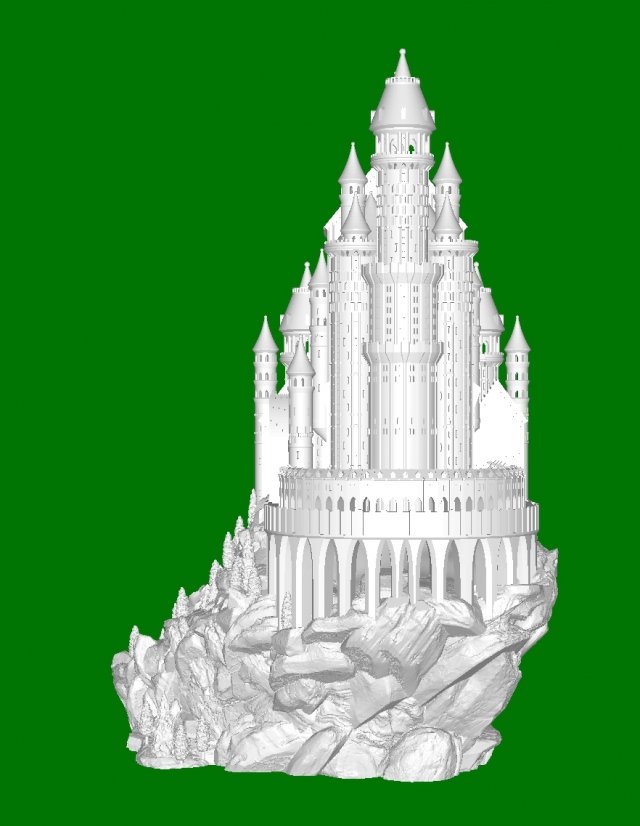 Medieval Castle 3D Print Model in Architecture 3DExport