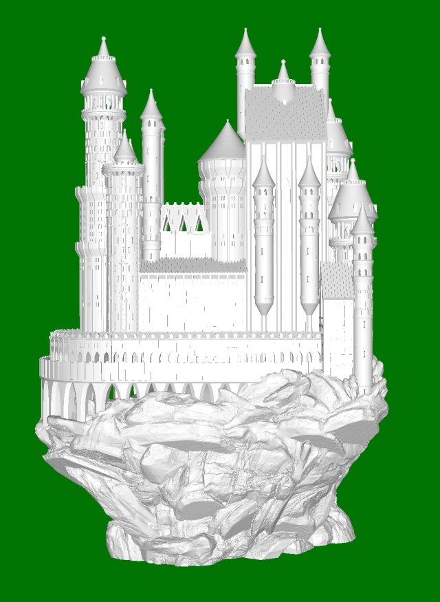 Medieval Castle 3D Print Model in Architecture 3DExport