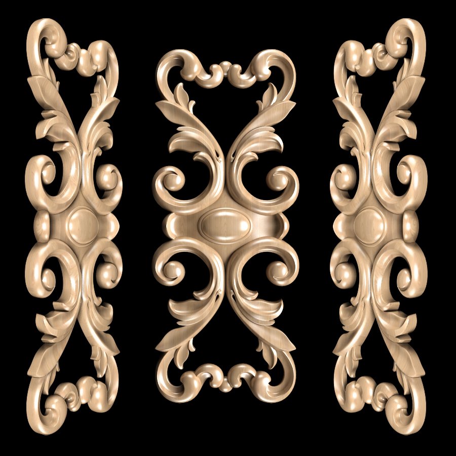 classic carved trim 3D Model in Other 3DExport