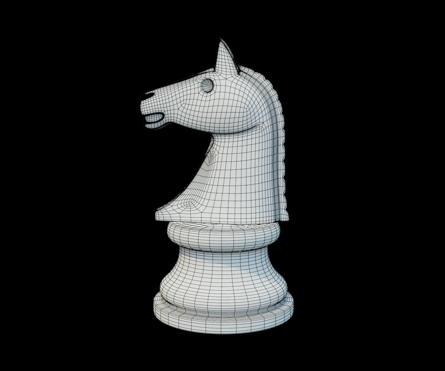 Malachite chess knight 3D Model in Other 3DExport