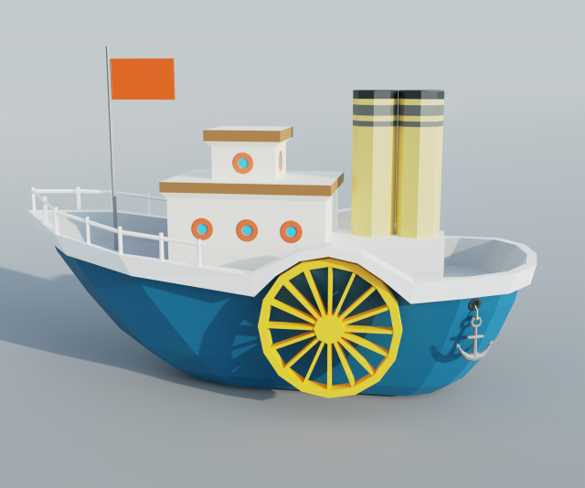 Steamboat 3D Model in Transport 3DExport