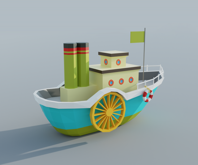 Steamboat 3D Model in Transport 3DExport