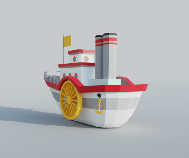 Steamboat 3D Model in Transport 3DExport