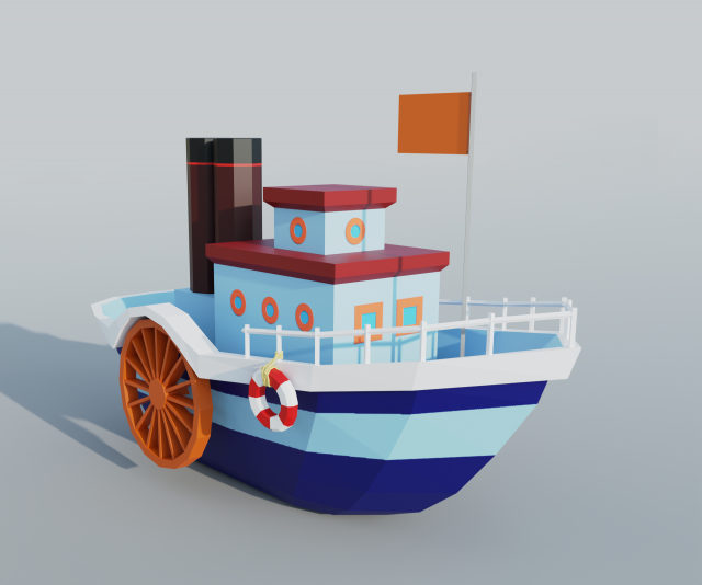 Steamboat 3D Model in Transport 3DExport