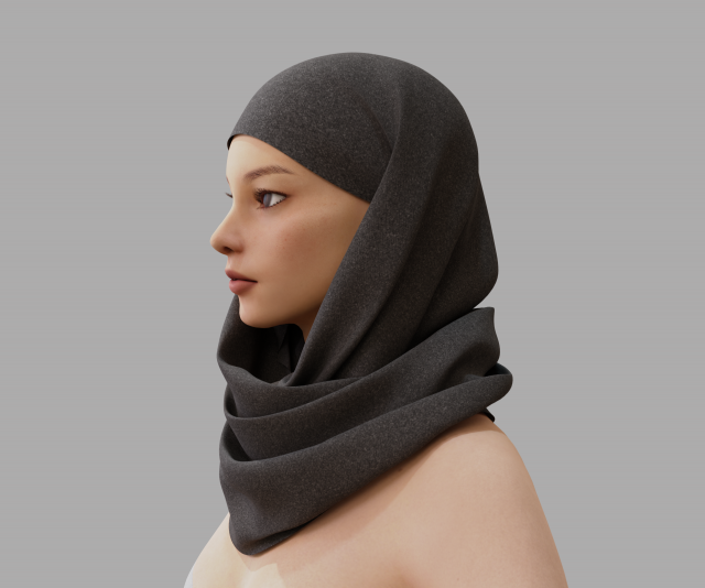 Shawl 3D Model in Clothing 3DExport
