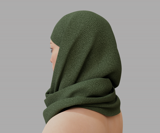 Shawl 3D Model in Clothing 3DExport
