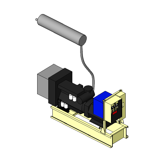 motogenerador 3D Model in Machines 3DExport