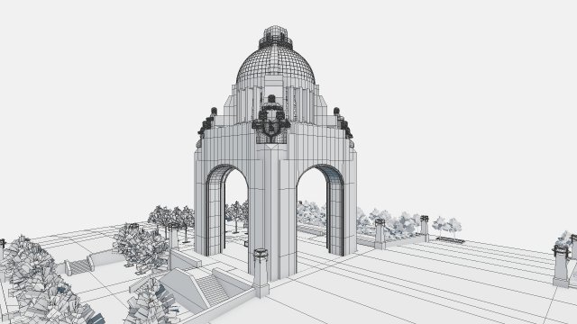 Mexican monument - monument to the revolution 3D Model in Landmarks ...