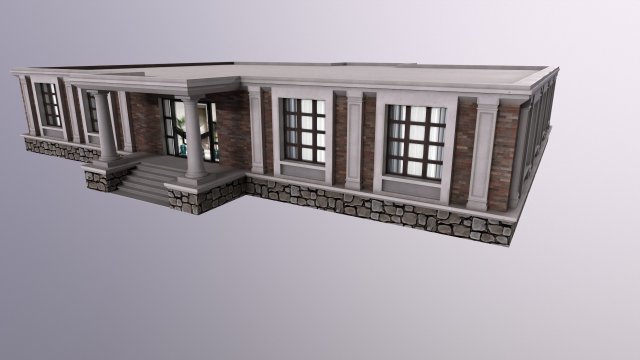 Architecture PBR City Buildings kitbash VR 3D Model in Buildings 3DExport