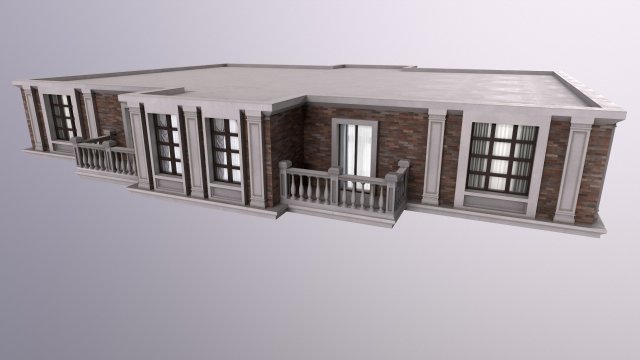 Architecture PBR City Buildings kitbash VR 3D Model in Buildings 3DExport