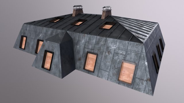 Architecture PBR City Buildings kitbash VR 3D Model in Buildings 3DExport