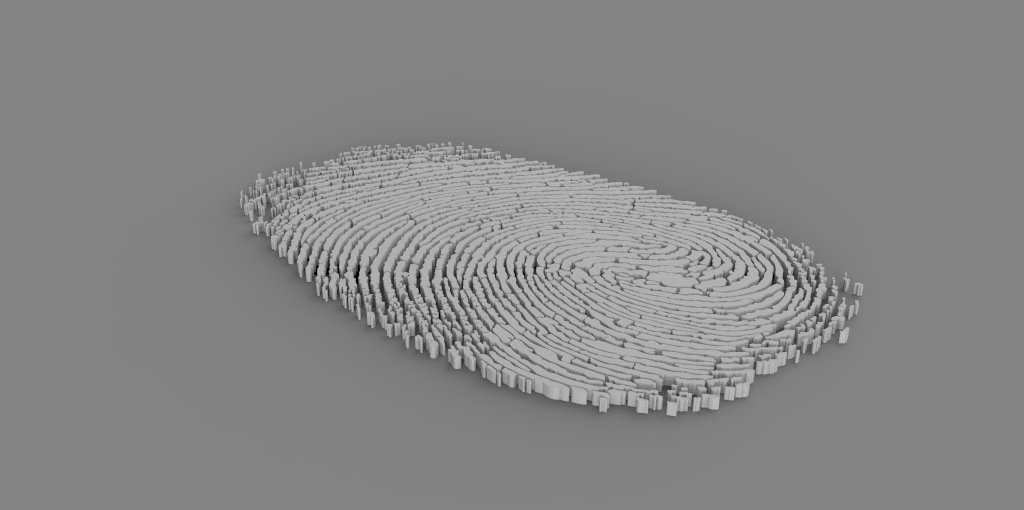 fingerprint 3D Print Models in Anatomy 3DExport