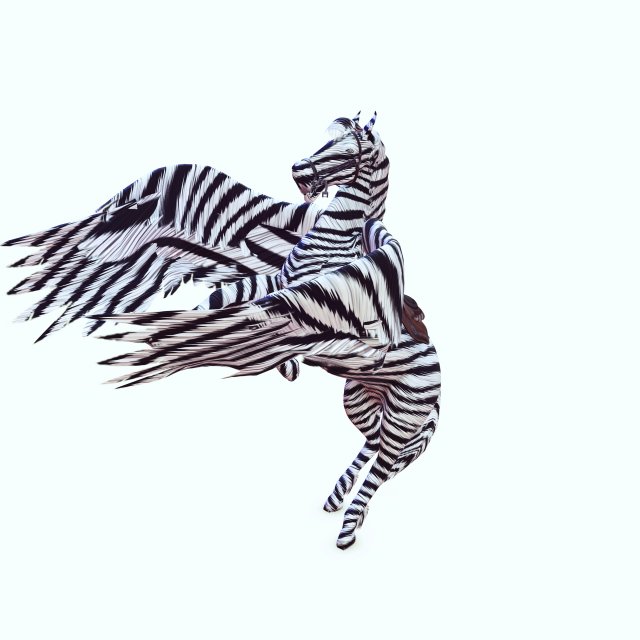 PEGASUS FLYING ZEBRA HORSE PEGASUS ZEBRA 3D Model in Horse 3DExport