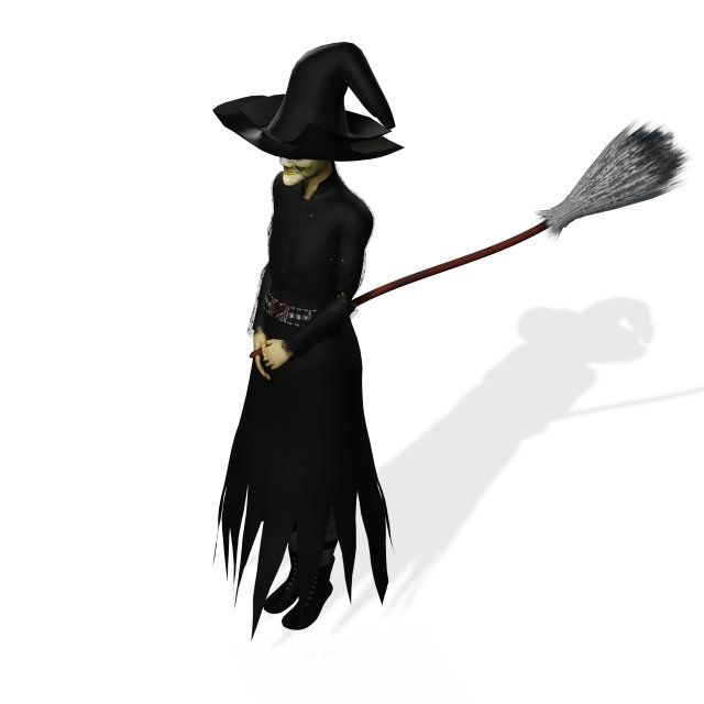 THE HALLOWEEN WITCH 3D MODEL - OBJ - FBX - 3D PRINTING - 3D PROJECT ...