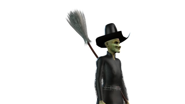 THE HALLOWEEN WITCH 3D MODEL - OBJ - FBX - 3D PRINTING - 3D PROJECT ...