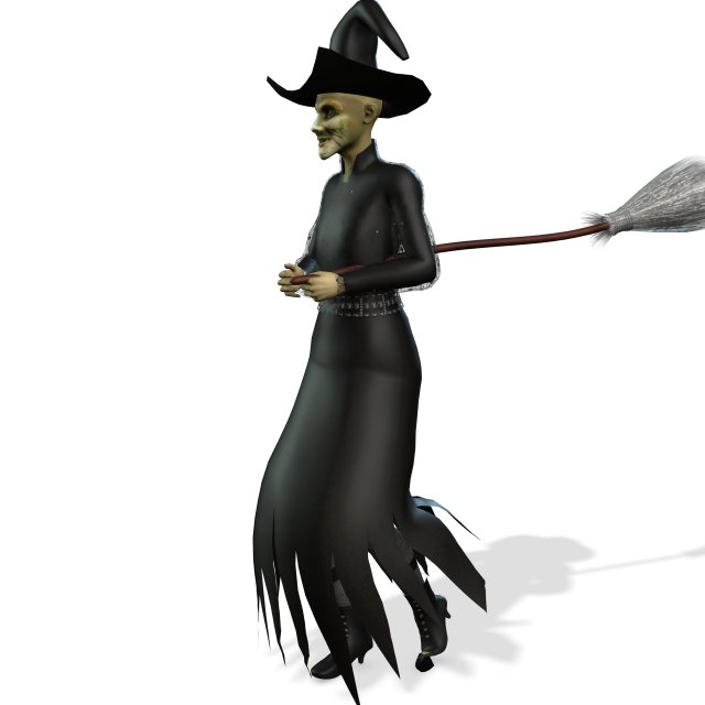 THE HALLOWEEN WITCH 3D MODEL - OBJ - FBX - 3D PRINTING - 3D PROJECT ...
