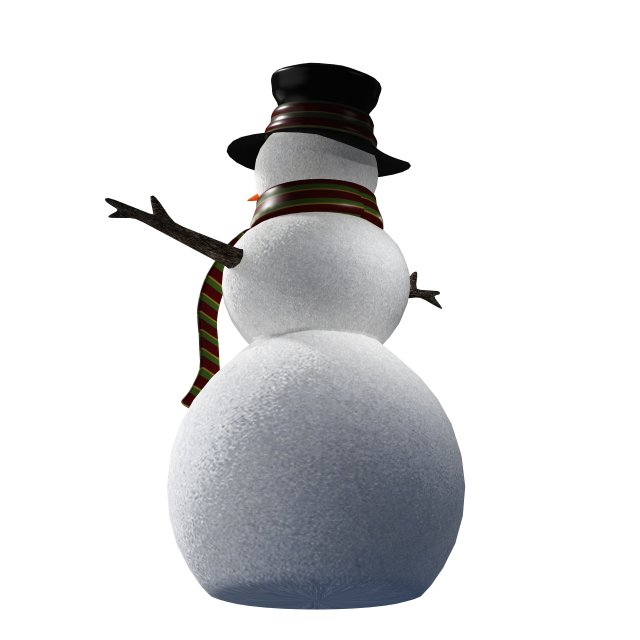 SNOWMAN 3D MODEL - OBJ - FBX - 3D PRINTING - 3D PROJECT - SNOWMAN 3D ...