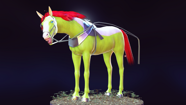HORSE WINGS 3D MODEL ANIMATED FOR 3D PRINTING AND FBX RIGGED FOR 3D ...