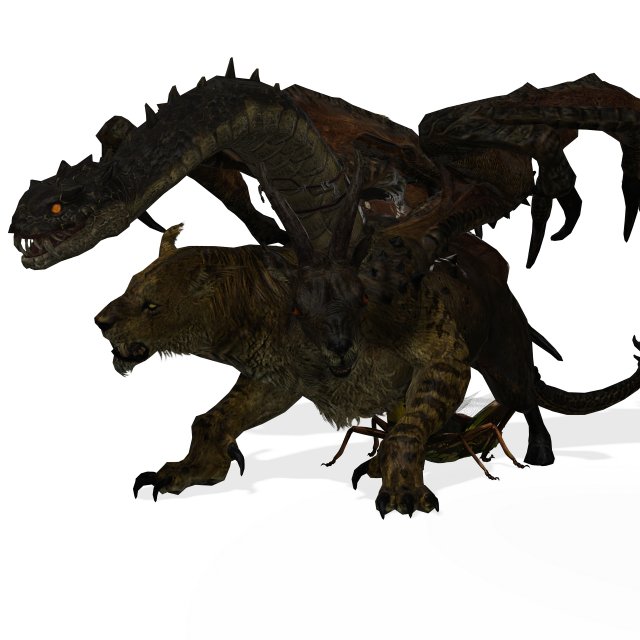 DOWNLOAD CHIMERA 3D MODEL - OBJ FBX - 3D PRINTING - 3D PROJECT ...
