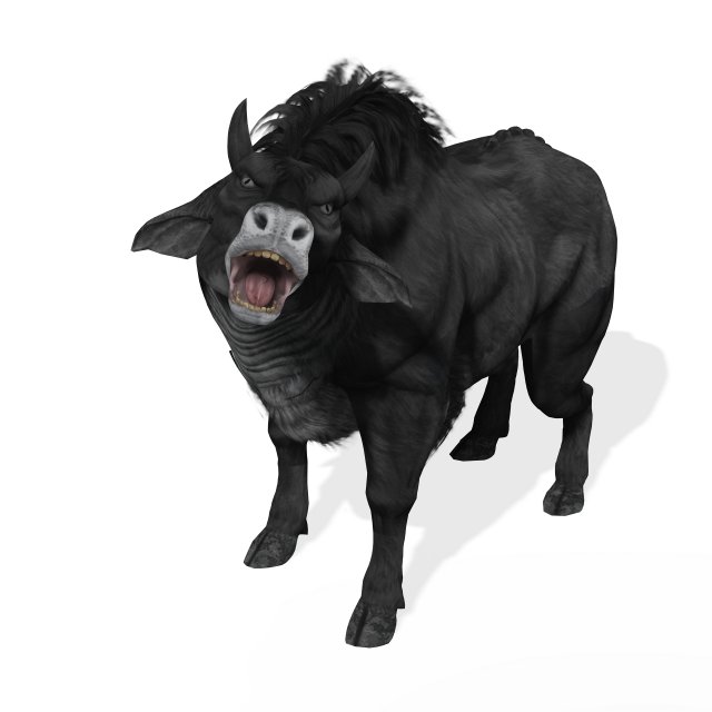 DOWNLOAD BUFFALO 3D MODEL - 3D MODEL ANIMATED - GOAT BULL COW - GOAT ...