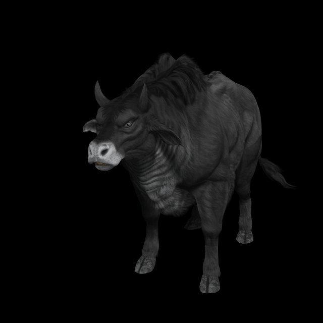 DOWNLOAD BUFFALO 3D MODEL - 3D MODEL ANIMATED - GOAT BULL COW - GOAT ...